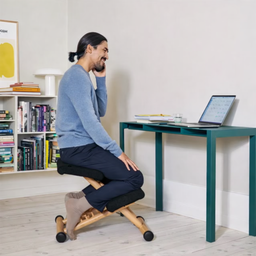 Variér Multi Balans Kniestuhl – Natur/Schwarz | Ergo2Work
